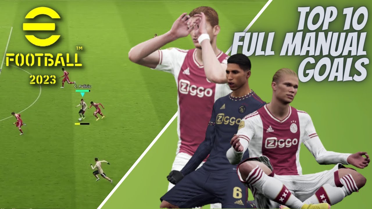 Top 10 FULL MANUAL Goals ! So Far ... eFootball 2023 - YouTube