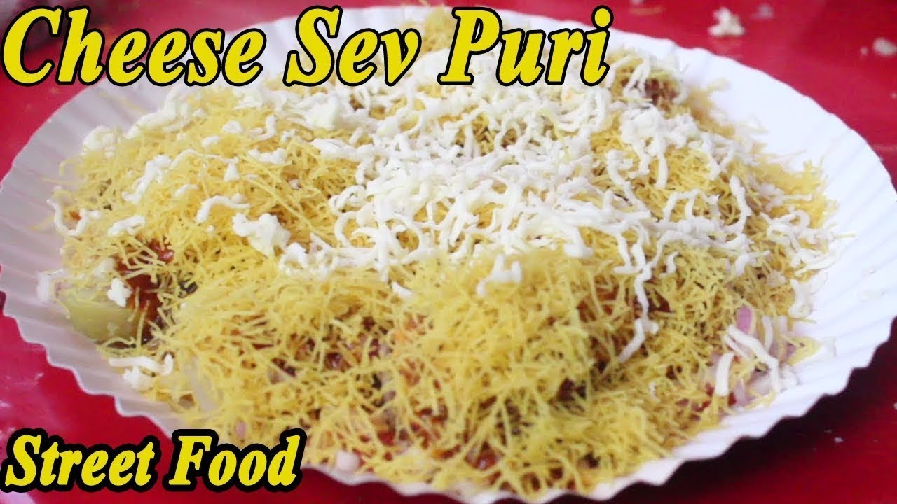 CHEESE LOADED BHEL & CHAATPURI | Famous Mumbai Street Food | Indian ...