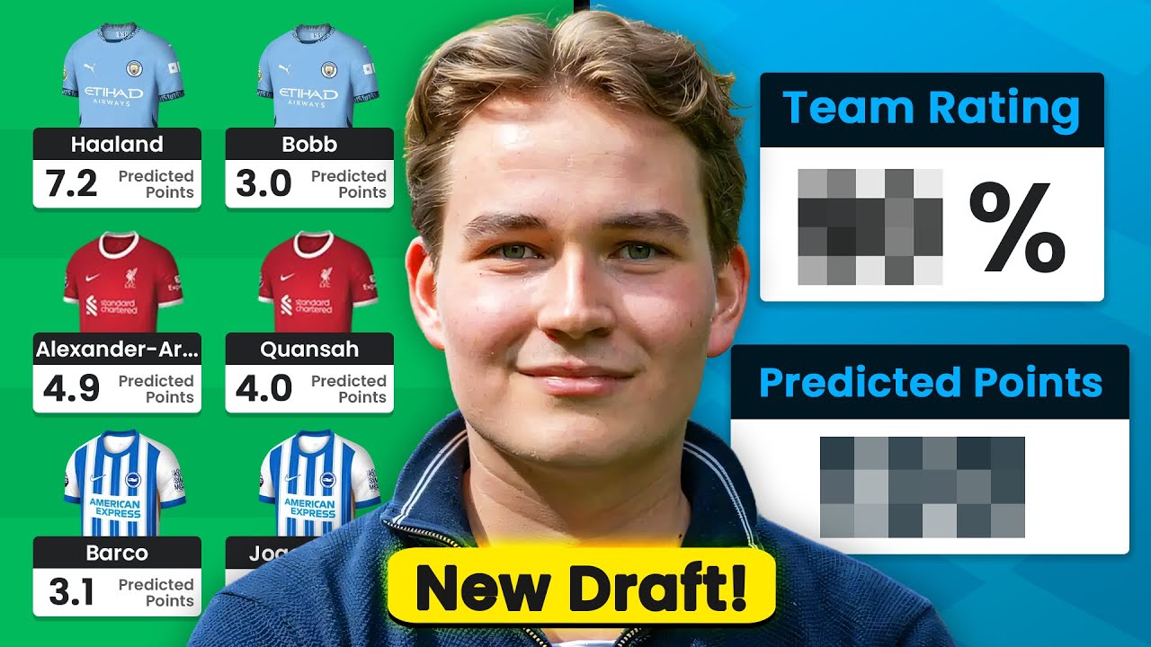 FPL Winner's *NEW* GW1 Team! 🏆 | FPL 23/24 Champion's Updated Draft ...