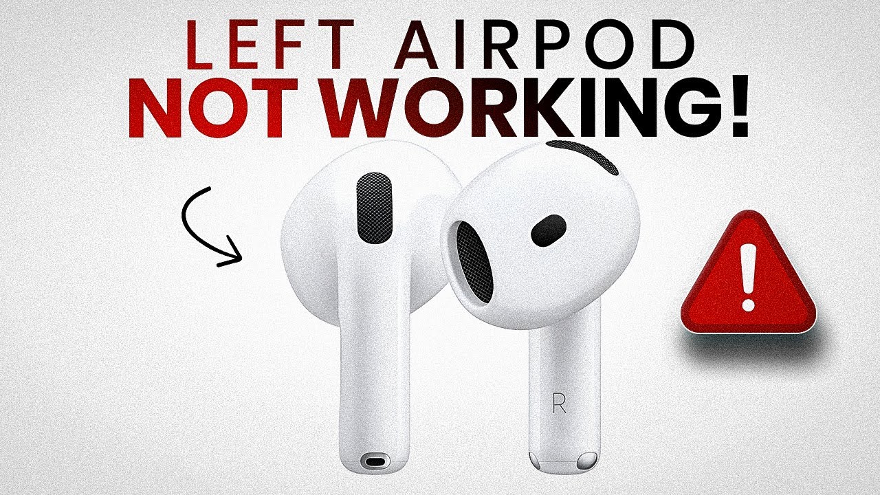 Left AirPod Not Working | How to Fix One Side AirPod Not Working Issue ...