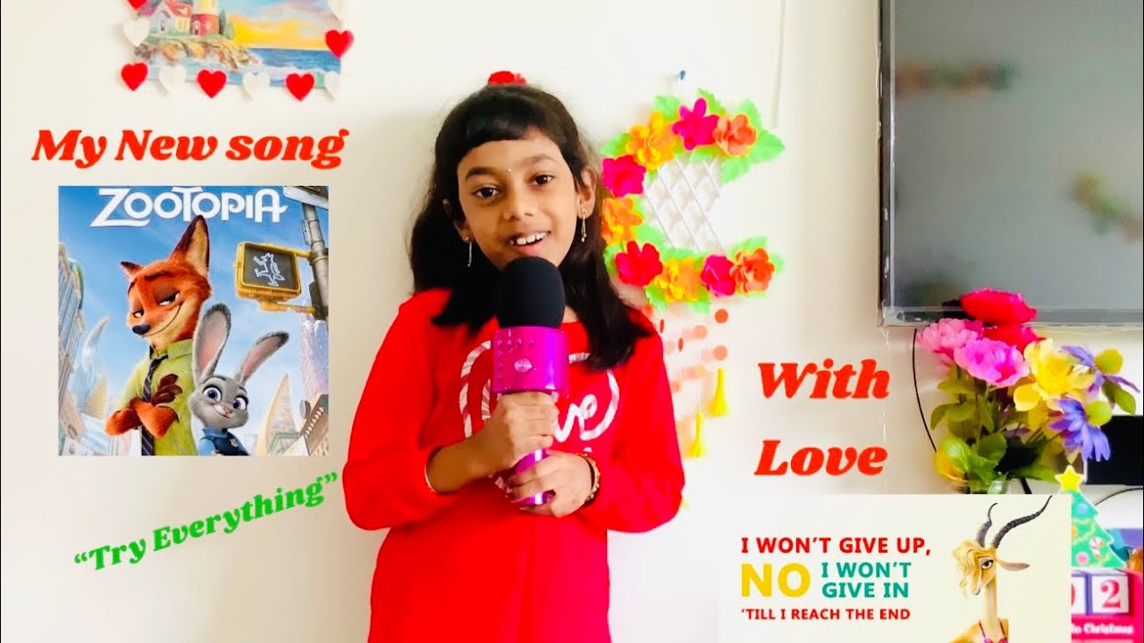 “Try everything” from Zootopia song performance by Manvitha | Zootopia ...