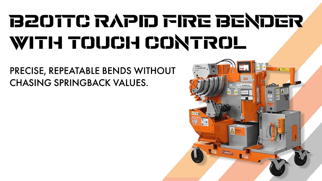 B201TC Rapid Fire Bender - Precise, Repeateable Bends Without Chasing ...