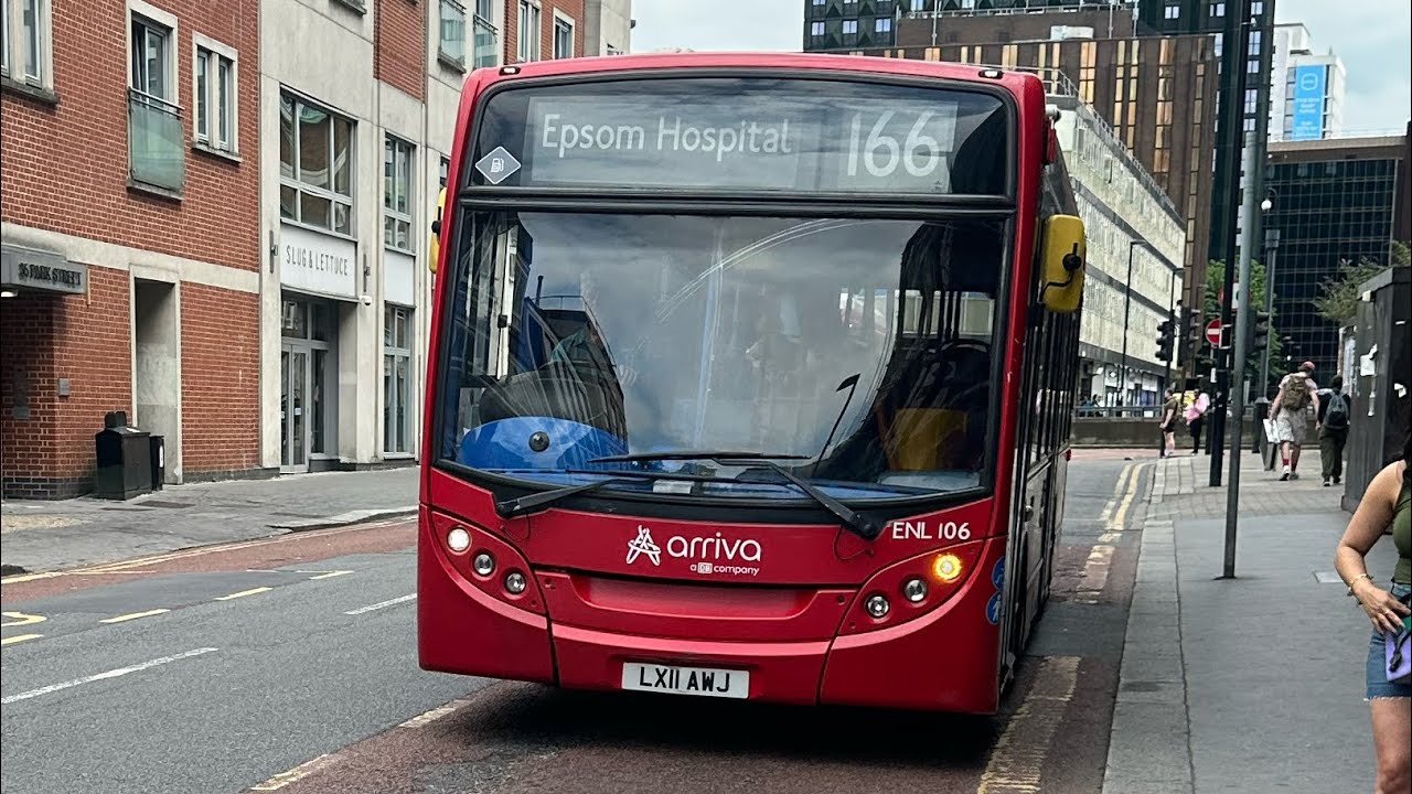 *LX11 AWJ*Arriva London 2011Reg ADL Enviro200(Ex Stagecoach) - YouTube