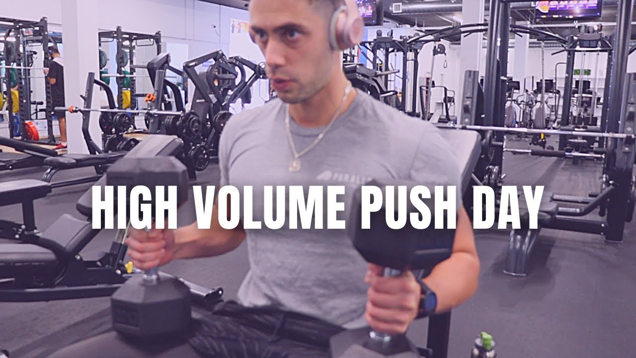 High Volume Chest Focused Push Day | Hypertrophy Training for Athletes ...