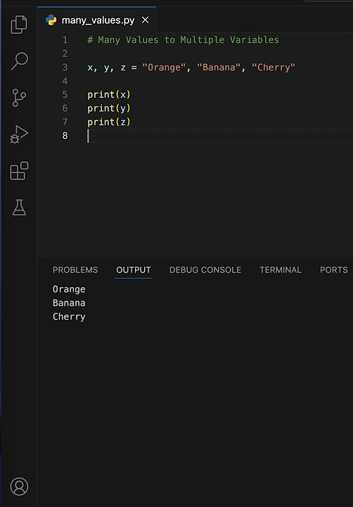 Python Many Values to Multiple Variables, #learn #learnpython #learning #python #learntocode2024 ...