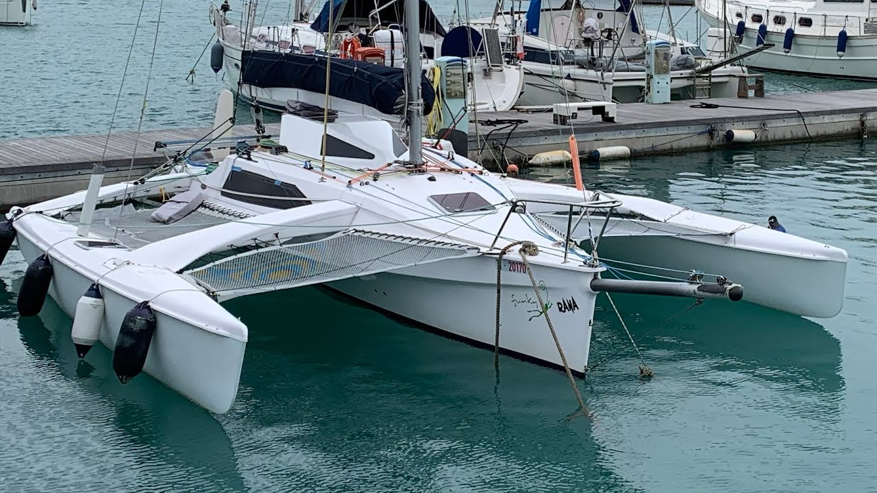 Trimaran CorsairMarine F28 walk around prt 1 - YouTube