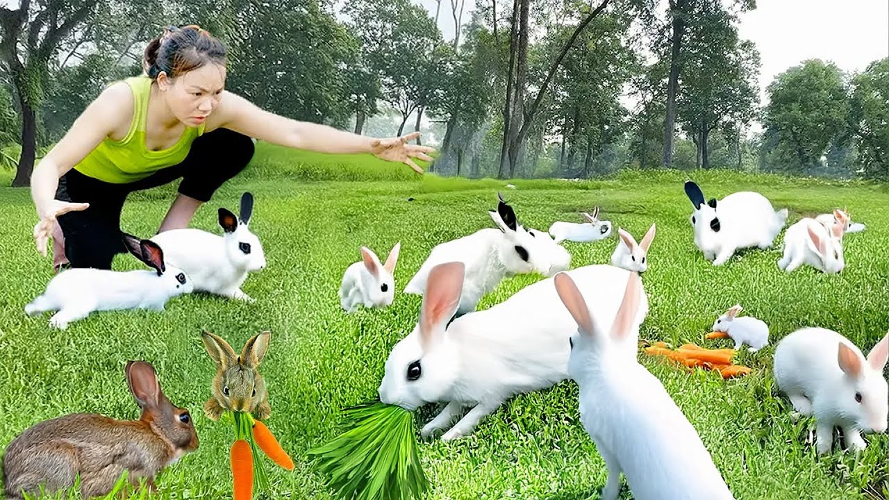 Shocking: Snake Ambushes Rabbit Farm – Brave Girl Catches Snake with ...