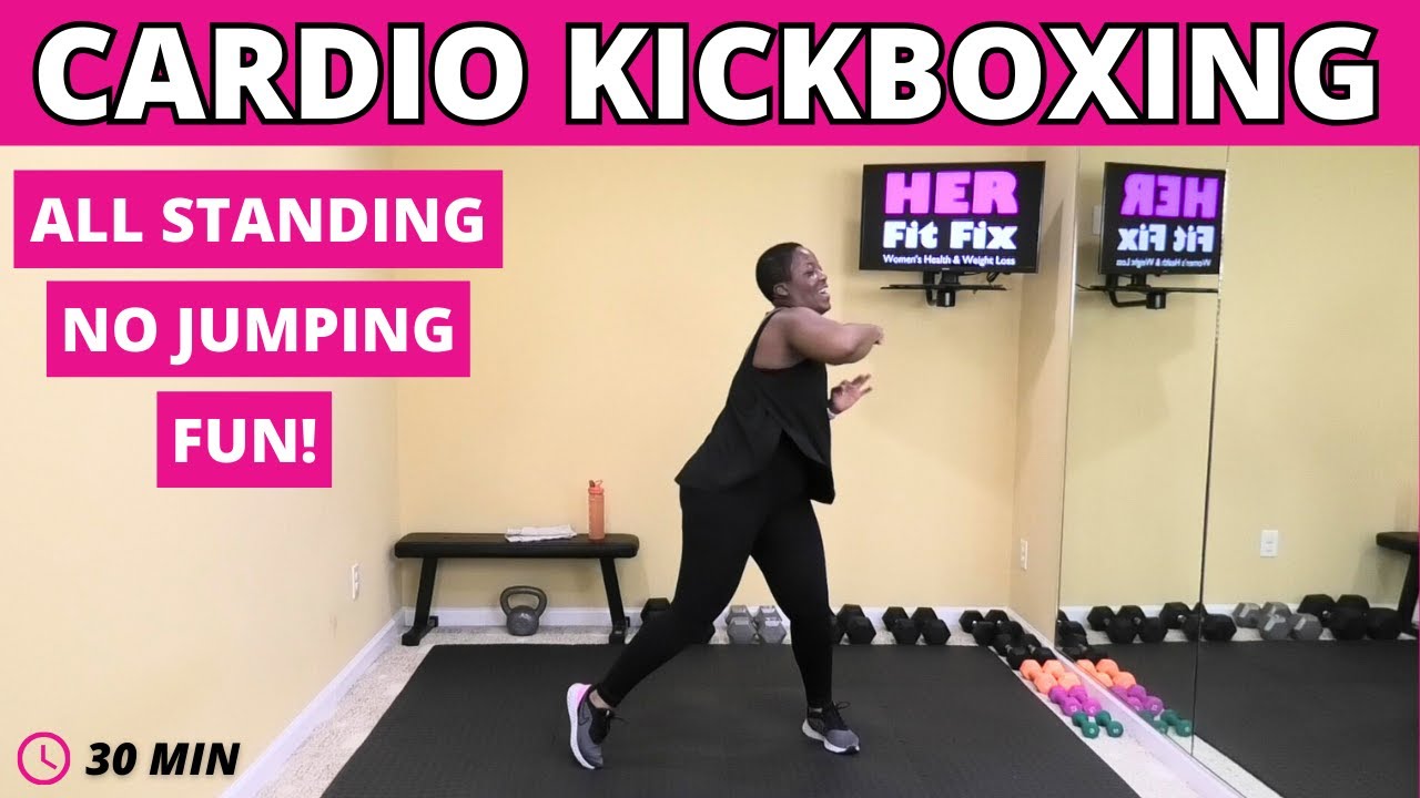 Kick It Up! 30 Min No-Jump, No-Equipment Cardio Kickboxing Fun! - YouTube
