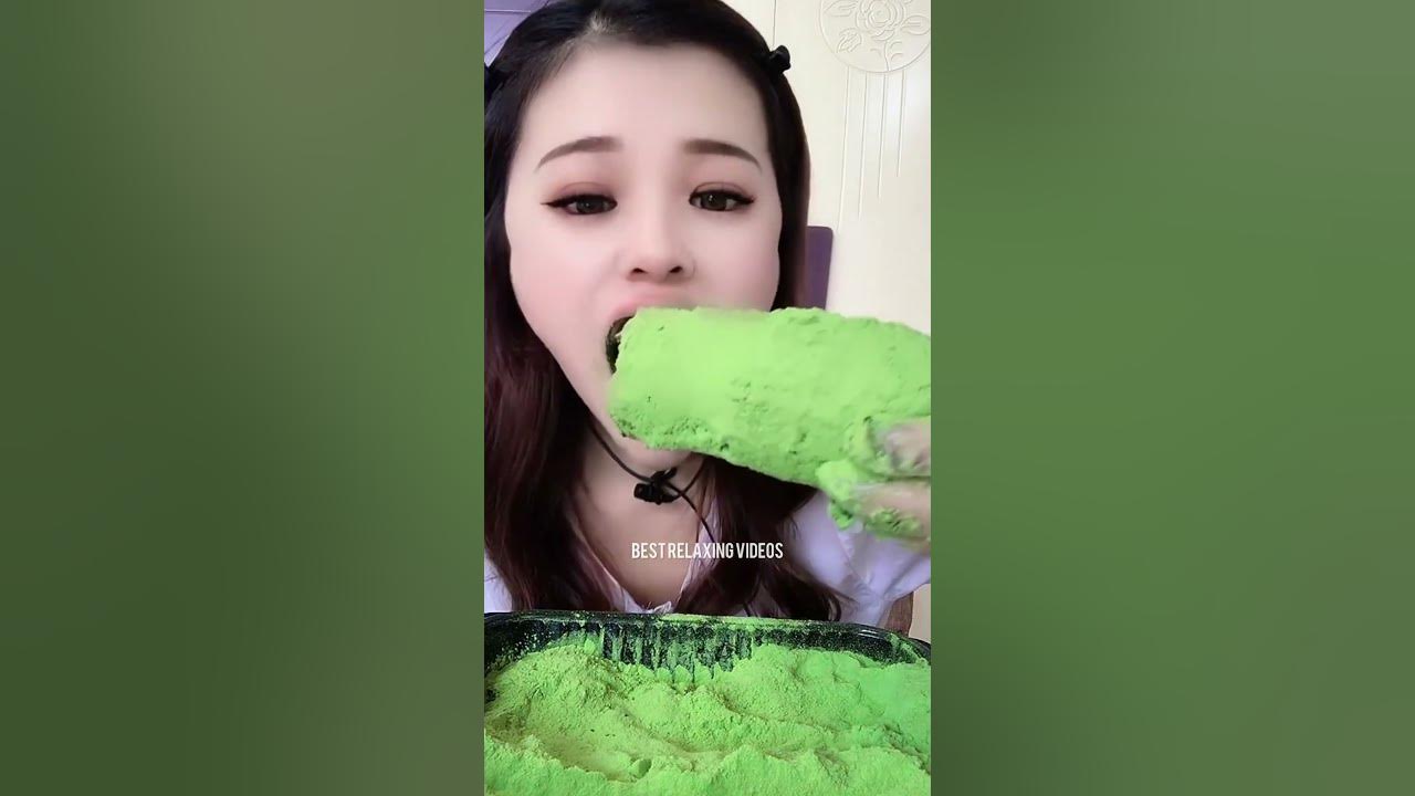 MATCHA ICE EATING & MATCHA POWDER EATING & ماتشا مثلج الأكل & MATCHA PASTE 🍵 ICE MUKBANG - YouTube
