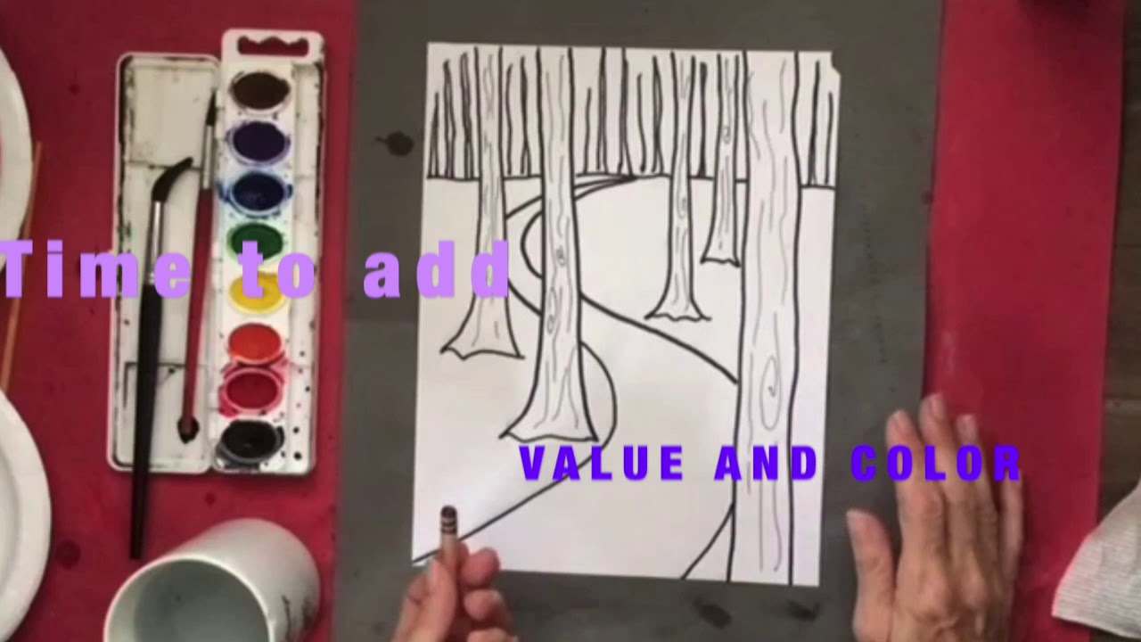 ART PROJECT: Winding Path - YouTube