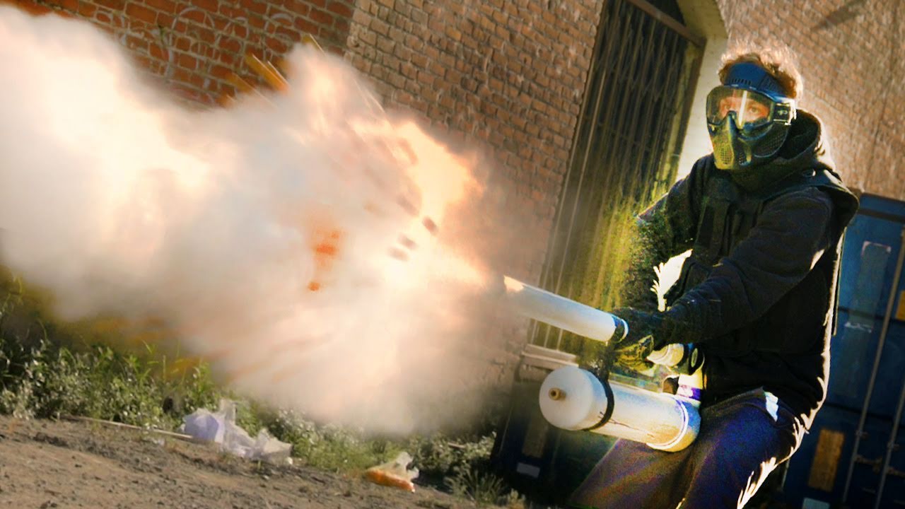 Master Blaster (Slow Mo Paintball SHOTGUN) - YouTube