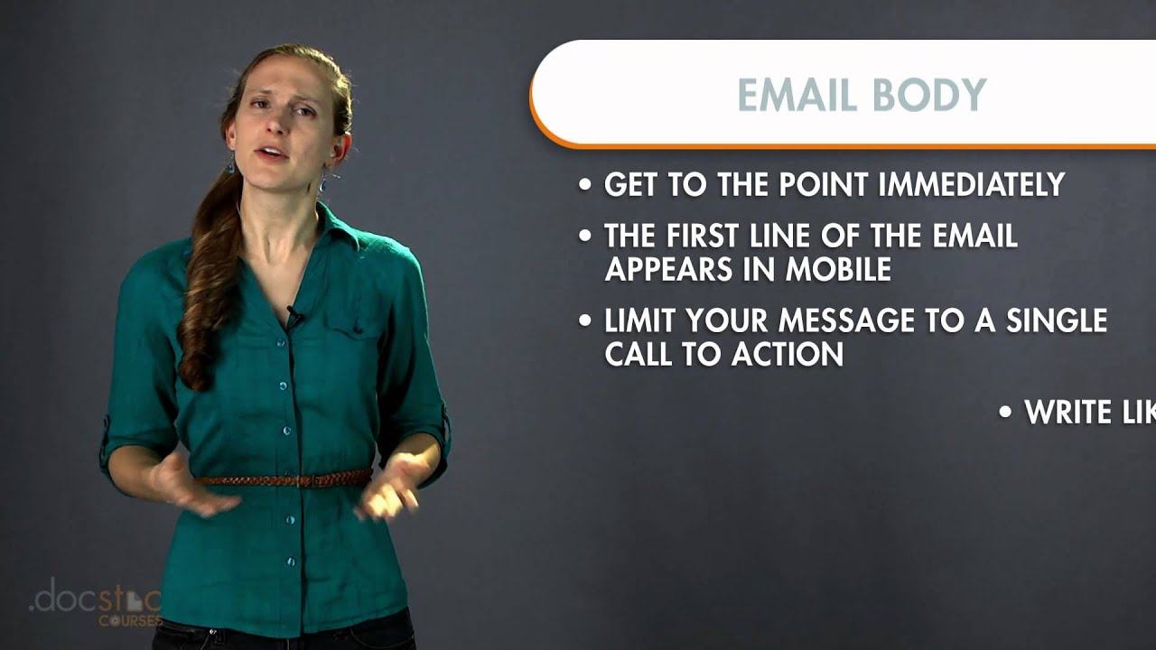 Email Marketing & Newsletters: Email Body - Business Writing & Grammar ...