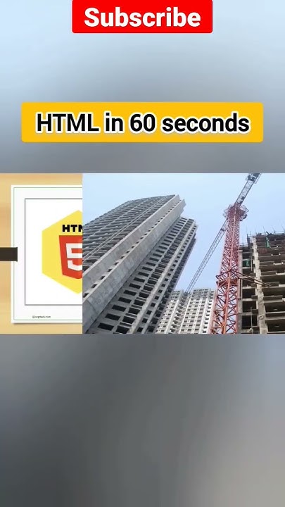 Introduction to HTML in 60 seconds #shorts - YouTube