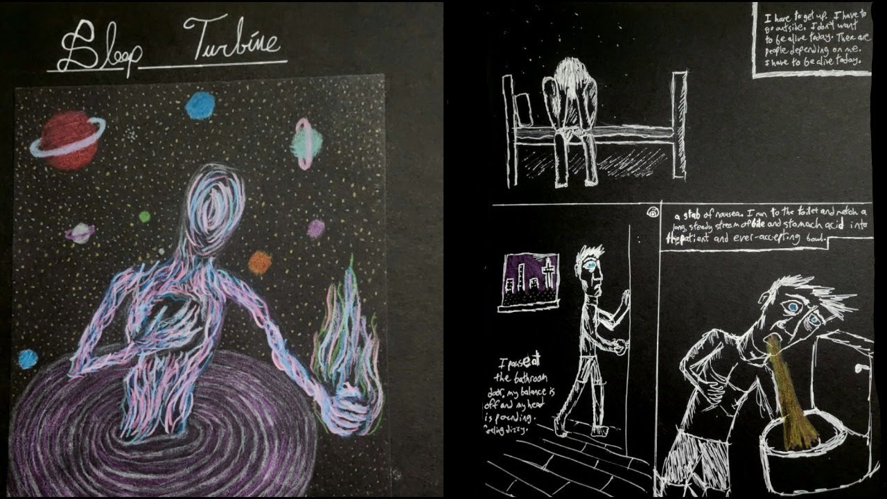 Graham Cwinn: Sleep Turbine; 58 Sleepless Days (Graphic Novel) - YouTube