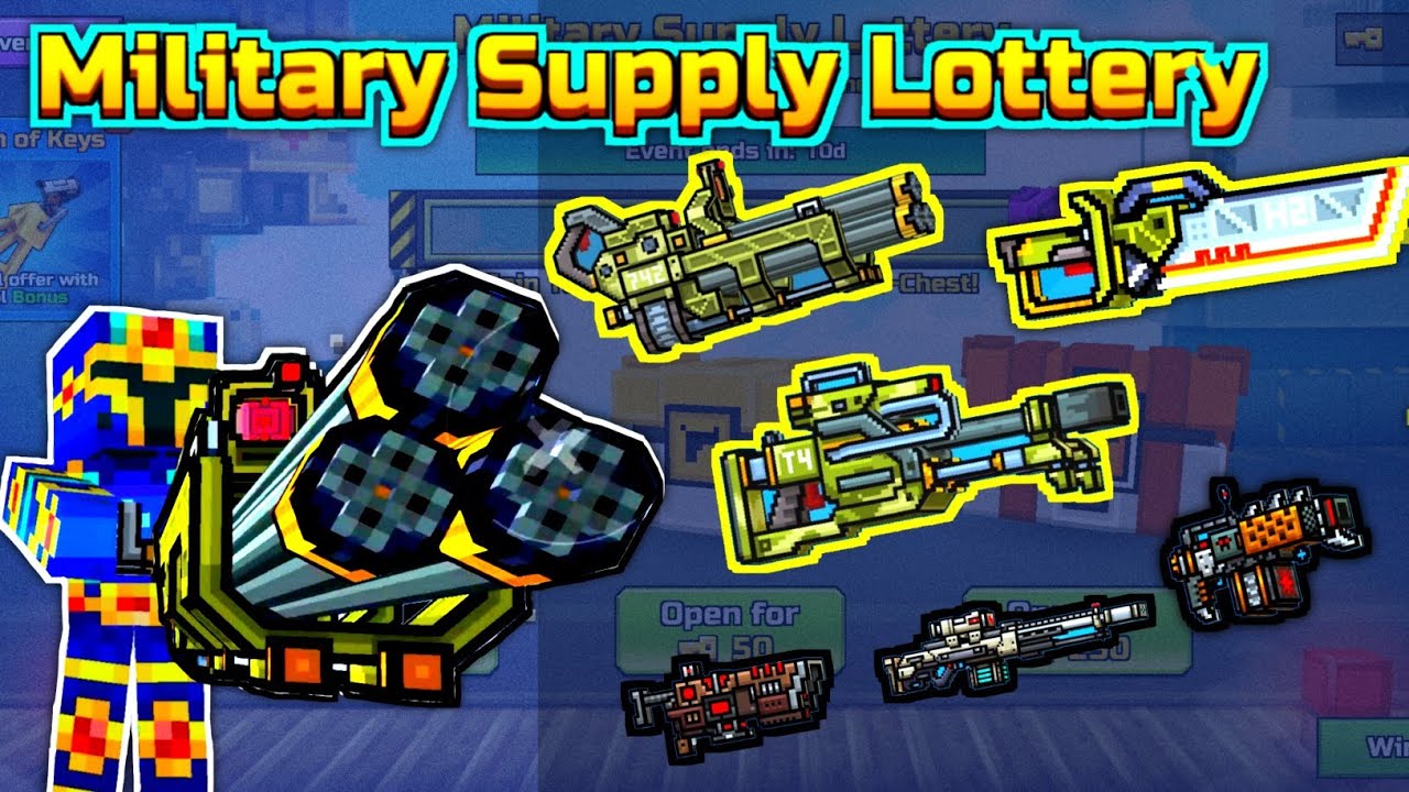 Disruptive Howitzer, Siege Minigun | Lottery Weapons - Pixel Gun 3D ...