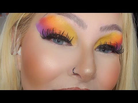 GRWM Florida sunset/tropical makeup look - YouTube