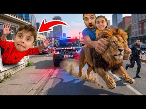 ESLEM YUSUF ŞEHİRDE DEV ASLAN GEZİYOR‼️ EYVAH HAYVANAT BAHÇESİNDEN KAÇMIŞ ‼️