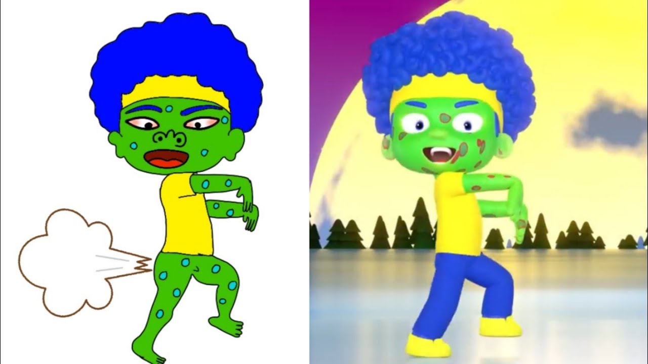 Zombie Dance with New D Billions Heros Drawing Meme video | funny ...