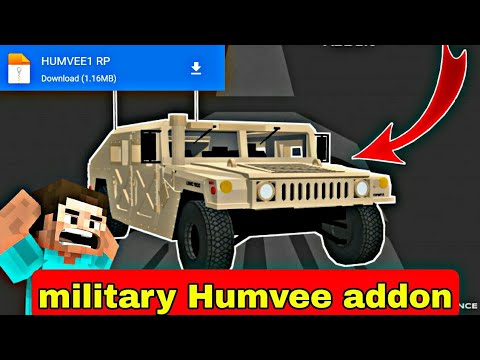 military Humvee addon for minecraft pocket edition | truck addon mcpedl ...