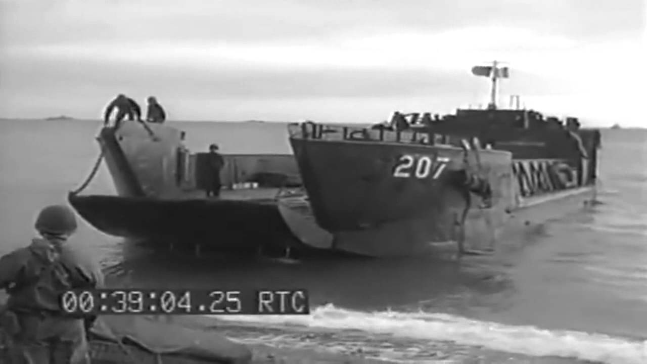 WW2 US Army & Navy Landing Maneuvers, Slapton Sands, England, 01/08 ...