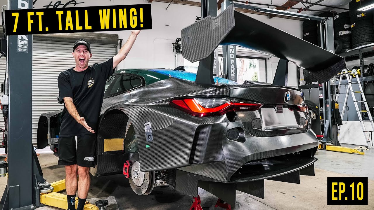 Finished the BMW M4 GT3 Rear Spoiler! SO MUCH DOWNFORCE! - YouTube