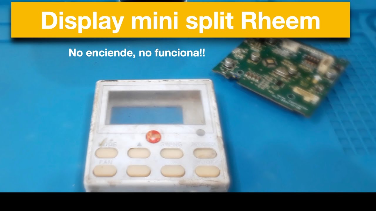 Display MiniSplit Rheem - YouTube