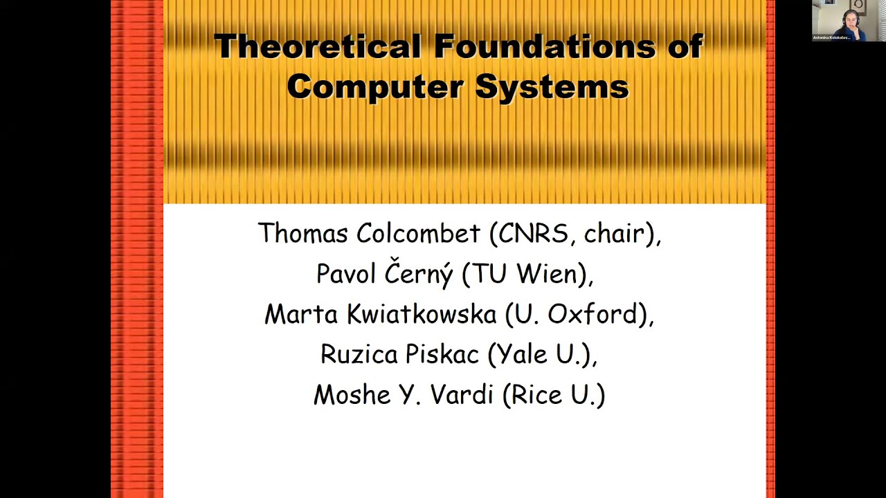 Theoretical Foundations of Computer Systems | Program Presentations ...
