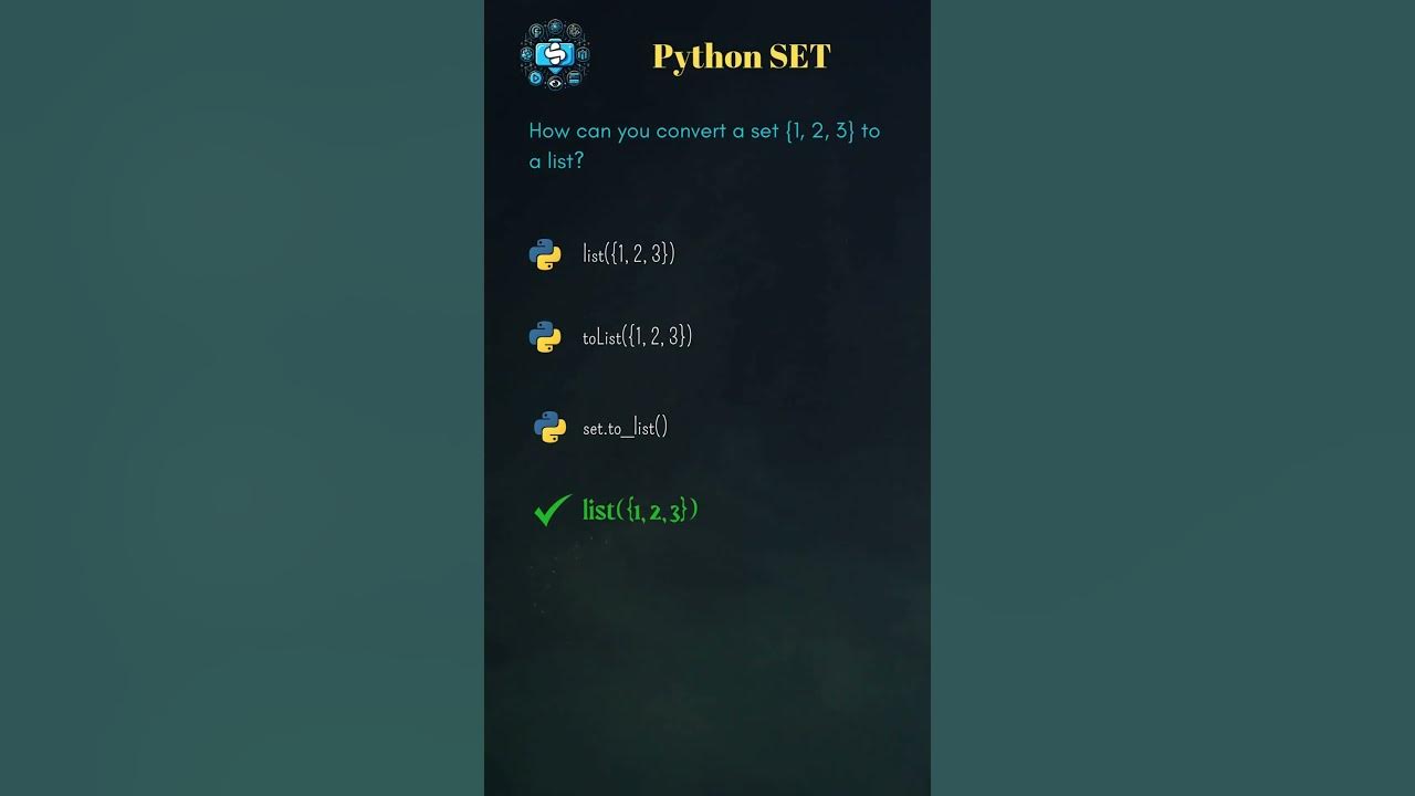 🔥 Test Your Python Skills with Challenging Sets MCQs! | Beginner to ...