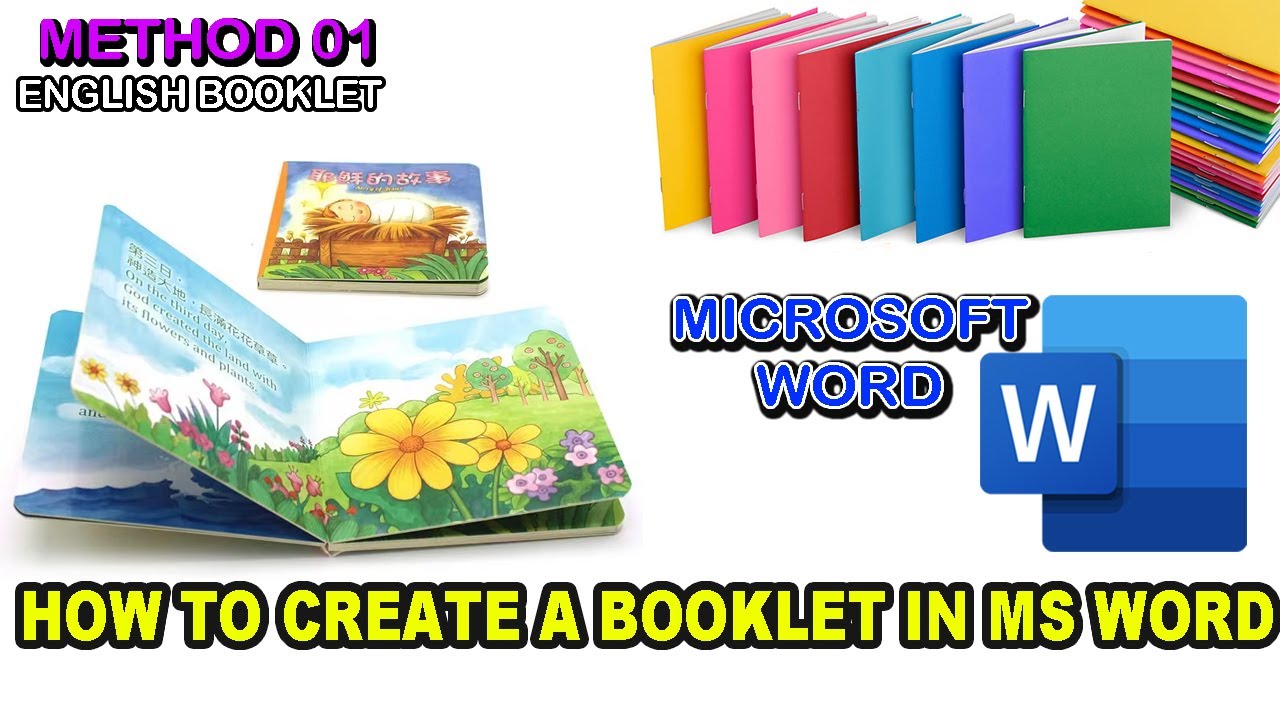 how to create a booklet in Microsoft word| English Stories book| Small ...