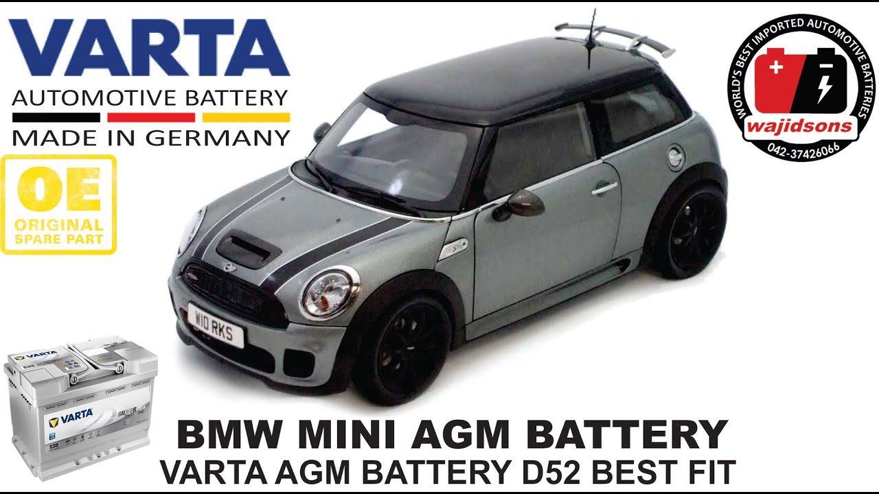 BMW MINI Varta AGM BAttery installation & Fault code removing - YouTube