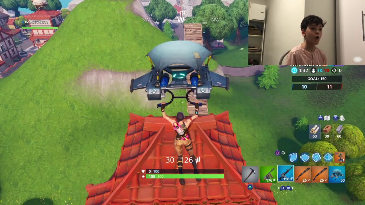 FORTNITE using BALLE VEHICLE (# BALL VEHICLE #) - YouTube