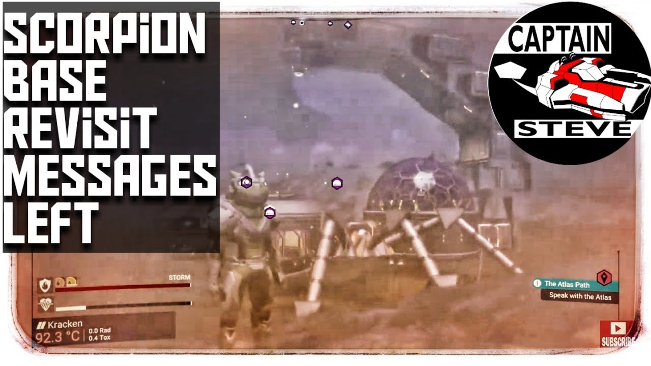 Featured Scorpion Base Messages Left Revist | Captain Steve No Man's ...