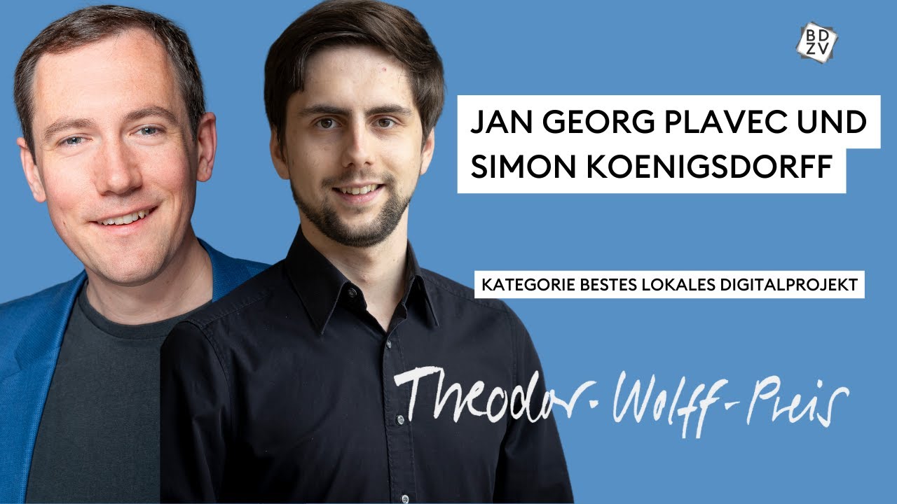 Theodor-Wolff-Preis 2023: Jan Georg Plavec und Simon Koenigsdorff / TWP ...