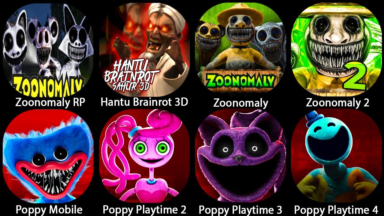 Poppy Playtime Chapter 1 2 3 4 Mobile,Poppy Playtime 5 Fan,Zoonomaly 1 ...