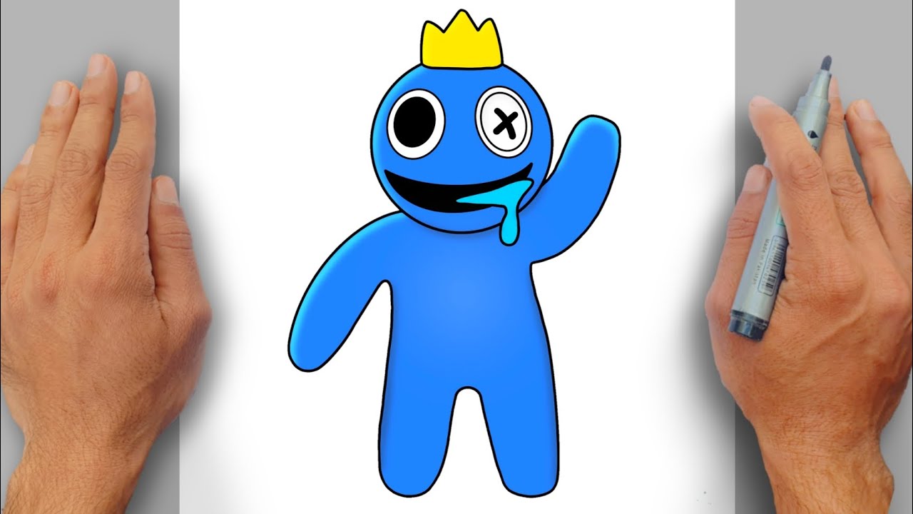 How to Draw RAINBOW FRIENDS BLUE - YouTube