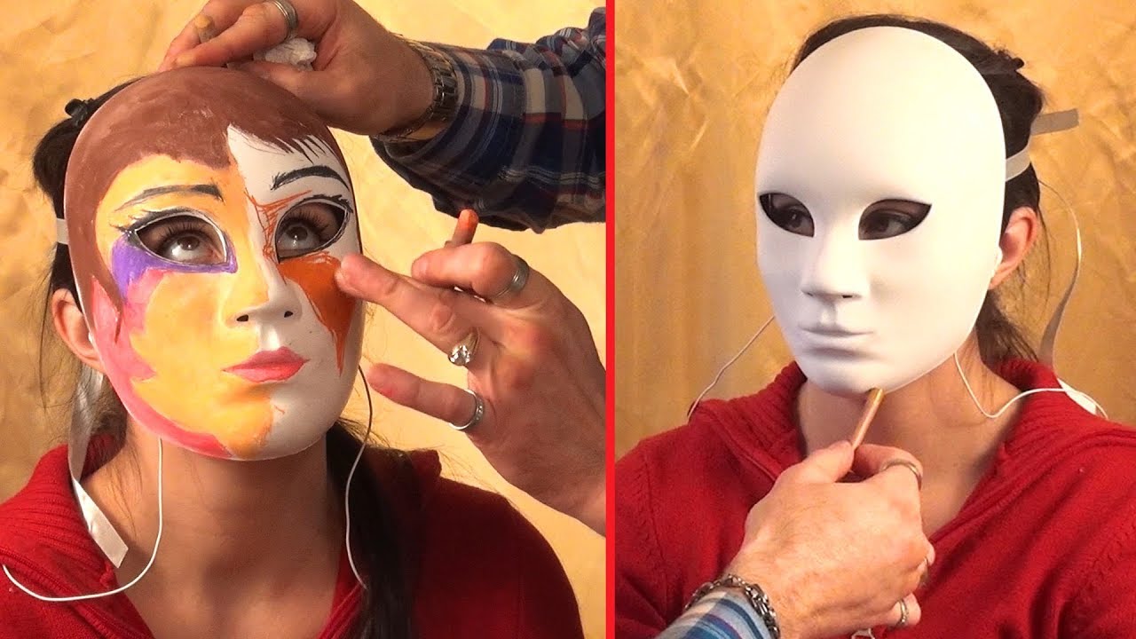 ASMR Mask Painting | Masquerade Preparation - YouTube