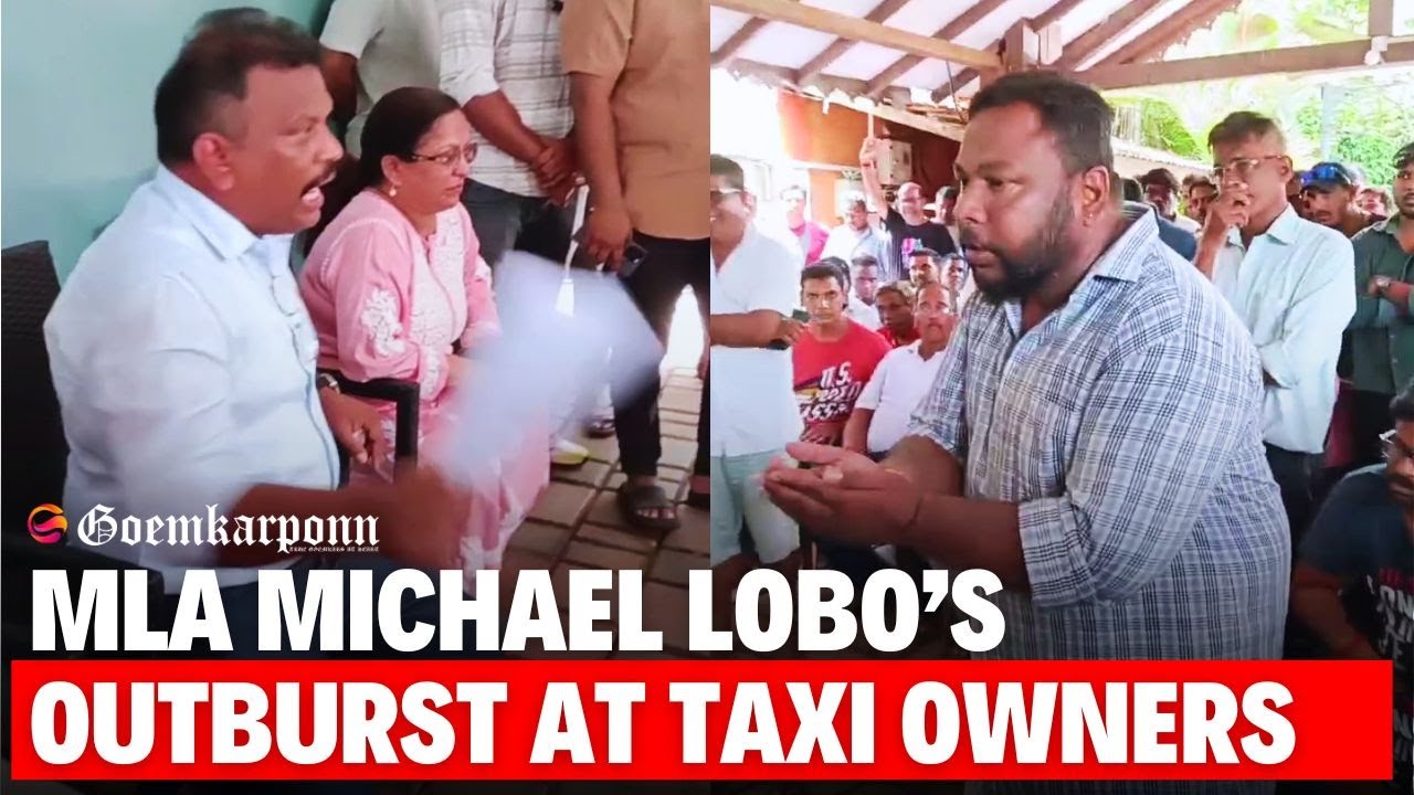 MLA Michael Lobo’s Outburst at Taxi Owners | Refuse to Sit for Joint ...