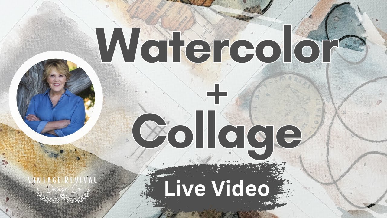Watercolor + Collage - YouTube