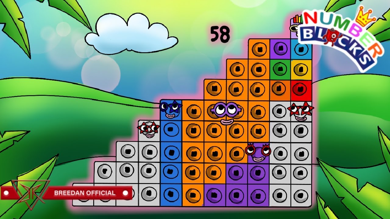 Numberblocks Counting Tall 58 Cube Version Amazing and Craziest As a ...