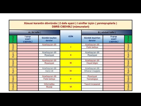 Ms Excel - Rəngli cədvəl (Praktiki izah)