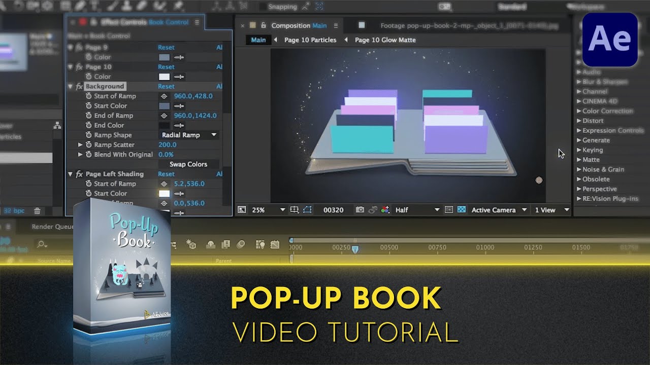 Pop-Up Book | After Effects | Video Tutorial - YouTube