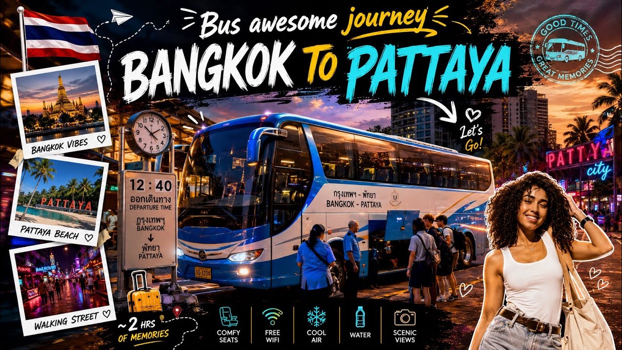 Bangkok To Pattaya By Bus || Full Information || Travel Guide || # ...