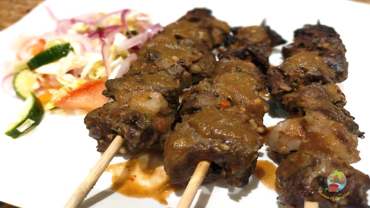 CALF LIVER MISHKAKI WITH SPICY TAMARIND SAUCE ( SWAHILI BBQ) - YouTube