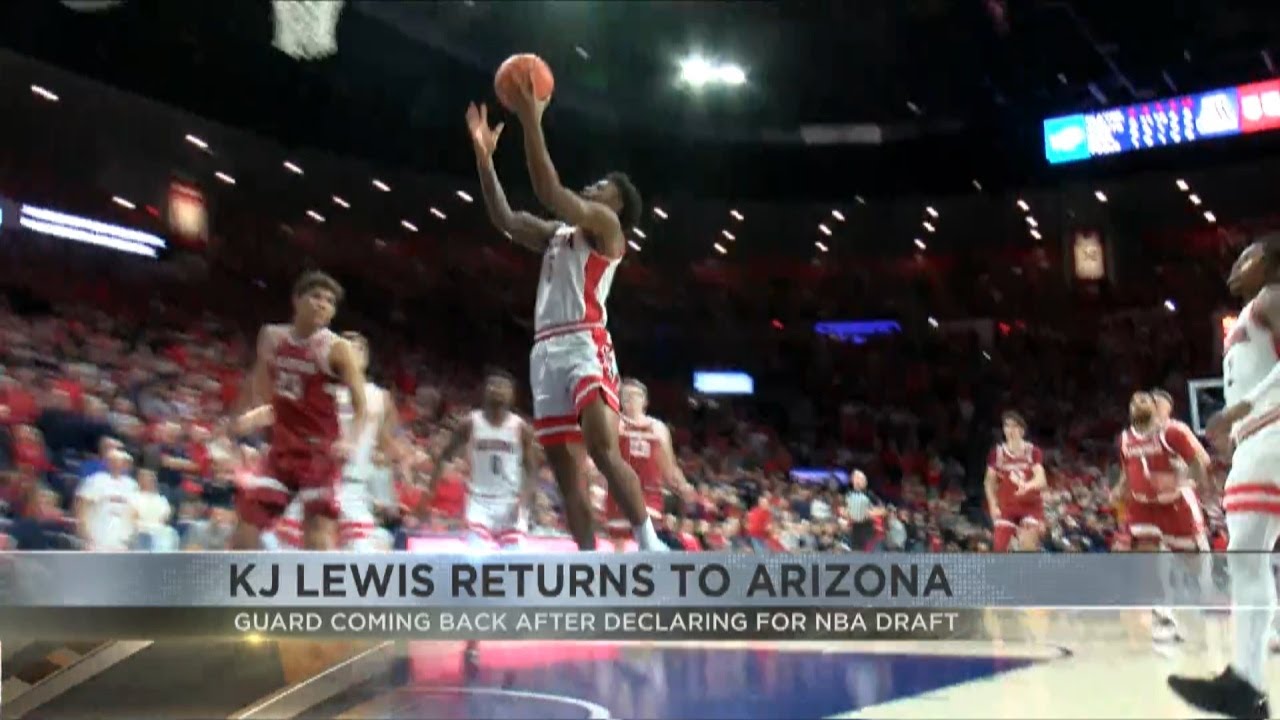 Guard KJ Lewis to return to Arizona for sophomore season - YouTube