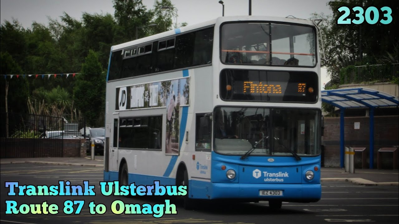 Translink Ulsterbus | Route 87 (Fintona to Omagh) | Full Route Visual ...