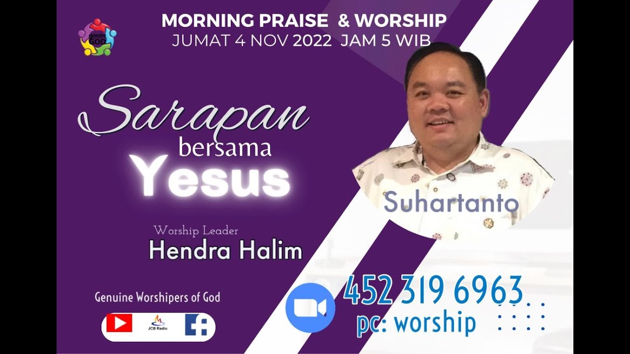 SARAPAN BERSAMA YESUS, Suhartanto & Ps. Hendra Halim - YouTube