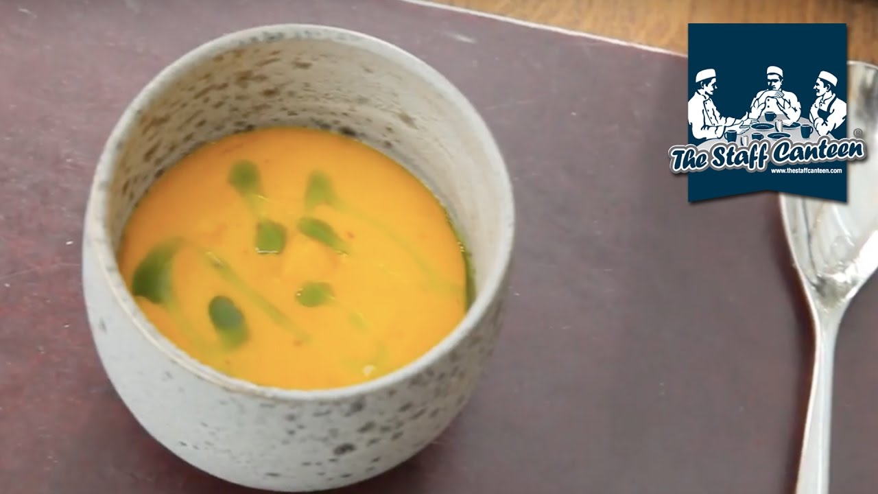 2-Michelin star chef Simon Rogan creates a langoustine, carrot and ...