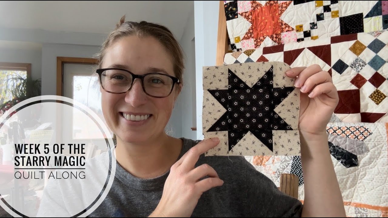 Week 5: Starry Magic quilt along- Sawtooth Star quilt block tutorial ...