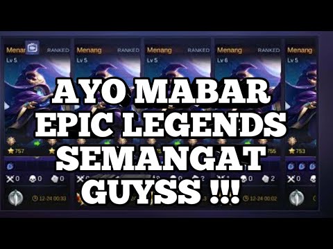 🔴(LIVE ML) LIVE MOBILE LEGENDS AYO MABAR AND PUSH RANK EPIC LEGENDS