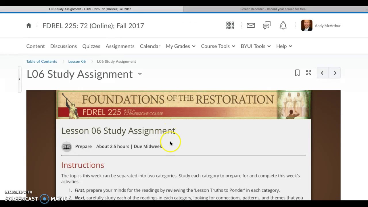 Week 6 REL 225 Fall 2017 - YouTube